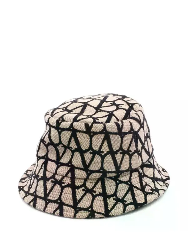 Valentino Garavani 2010s Toile Iconograph Bucket Hat