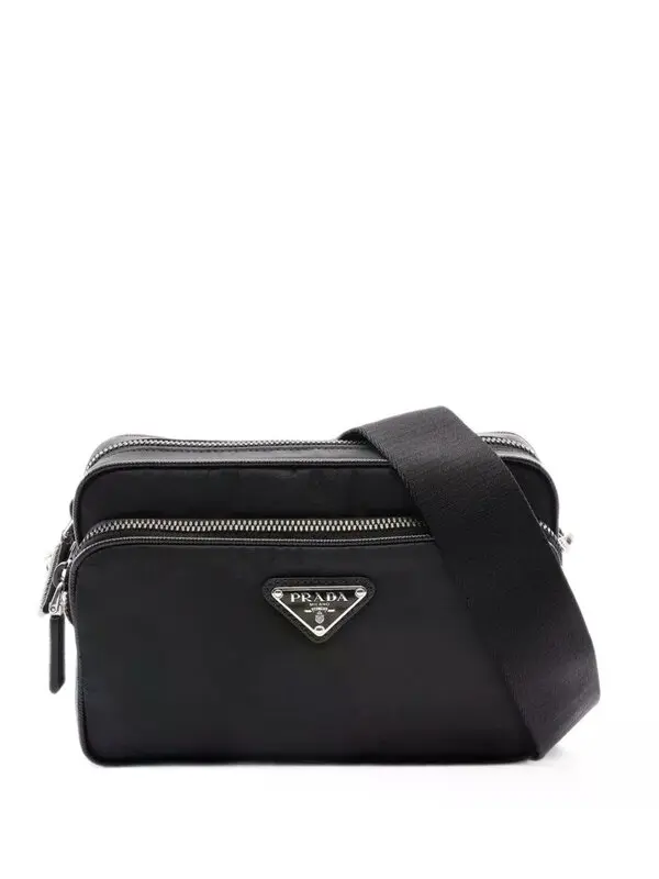 Prada Re-nylon Saffiano Leather Shoulder Bag