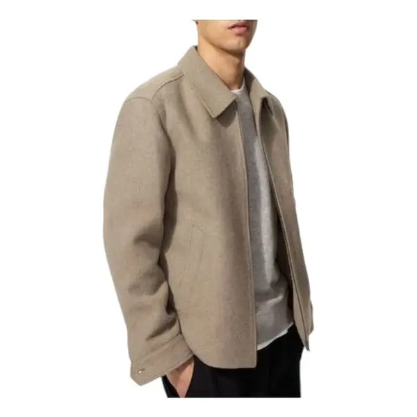 Uniqlo Single Collar Short Blouson - Beige