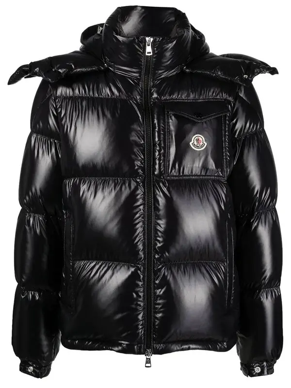Moncler Montbeliard Hooded Short Down Jacket - Black
