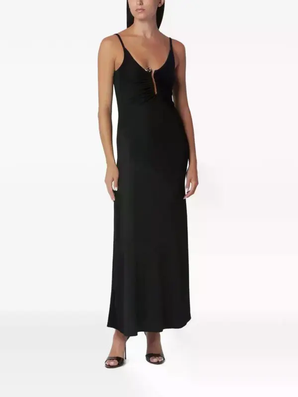 Christopher Esber Droplet Crystal-clasp Cami Maxi Dress