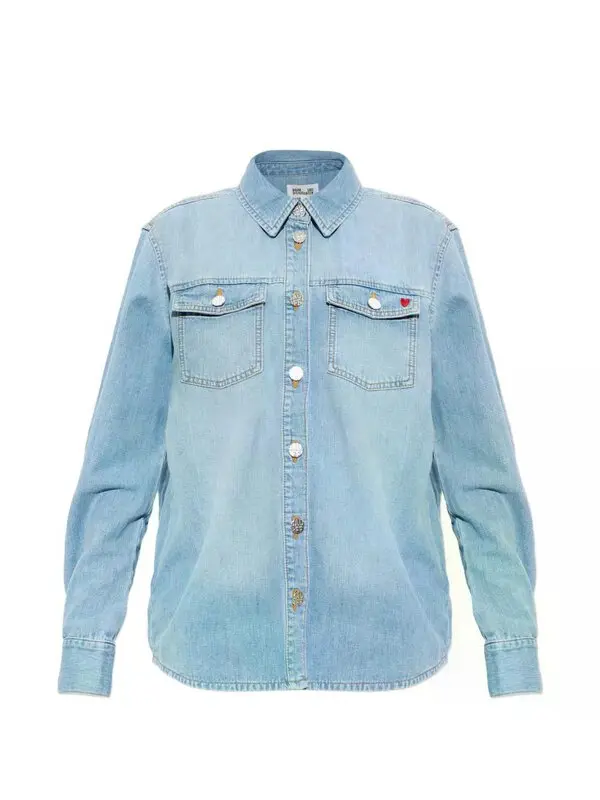 Baum Und Pferdgarten Melobu Heart-motif Denim Shirt
