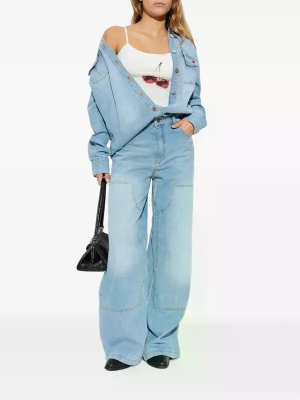 Baum Und Pferdgarten Melobu Heart-motif Denim Shirt