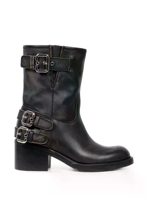 Chloé Dakota Buckle-detail Biker Boots