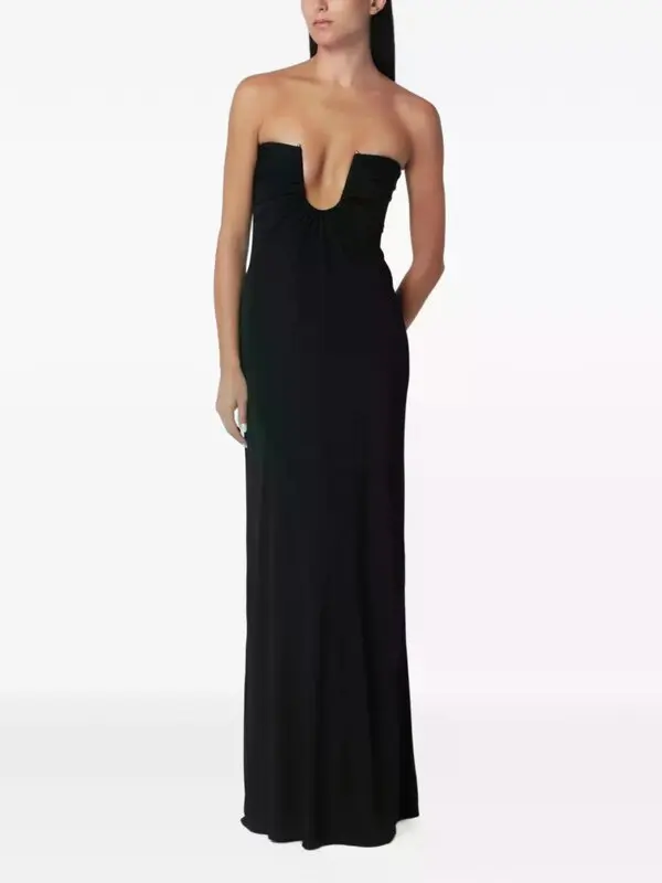 Christopher Esber Arced Palm Strapless Dress
