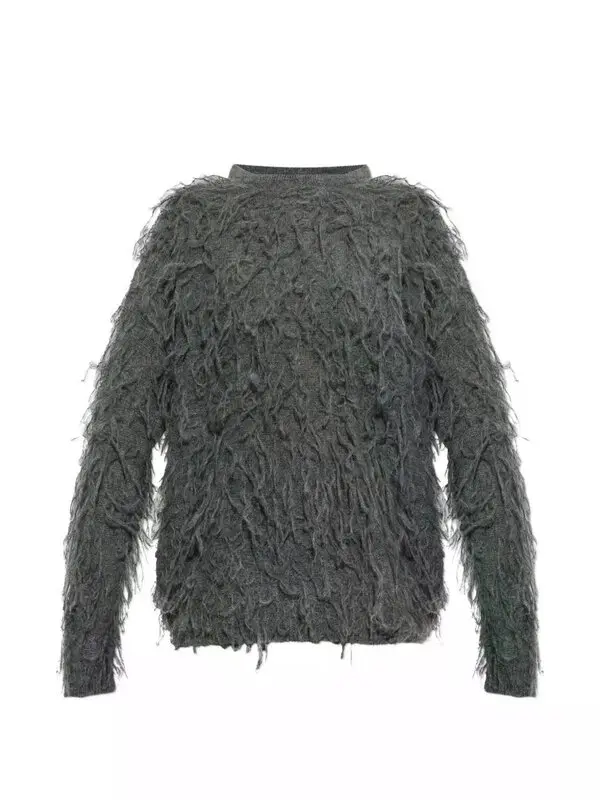 Fabiana Filippi Ostrich Feather-trim Sweater