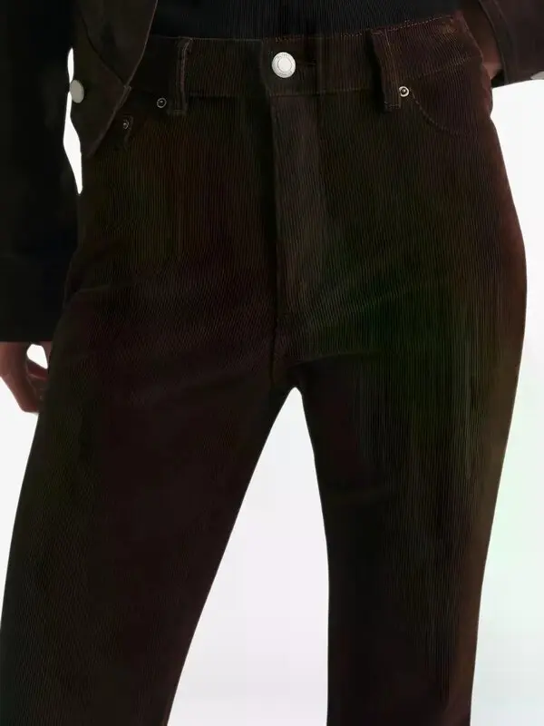 DL1961 Bridget Corduroy-texture Bootcut Jeans - Brown