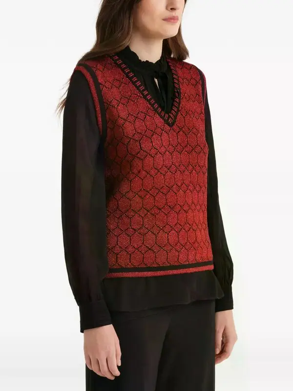 Malìparmi Jacquard-knit Quilted-effect Waistcoat
