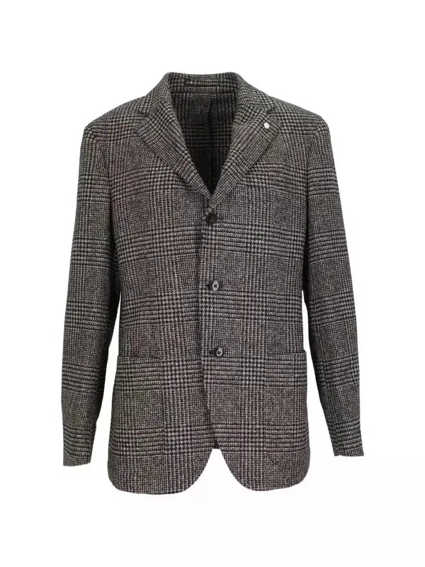 LUIGI BIANCHI Prince Of Wales Check Blazer