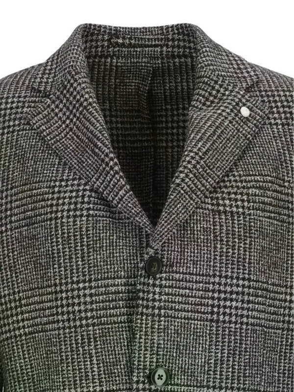 LUIGI BIANCHI Prince Of Wales Check Blazer