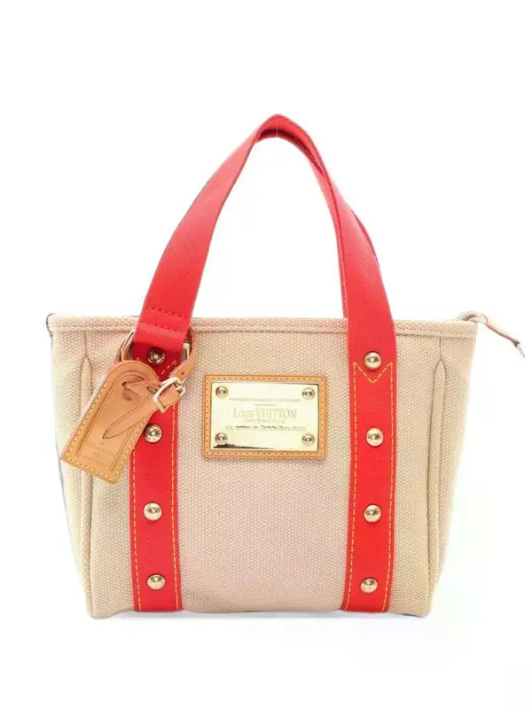 LOUIS VUITTON 2005 Antigua Cabas Pm Tote Bag - Neutrals