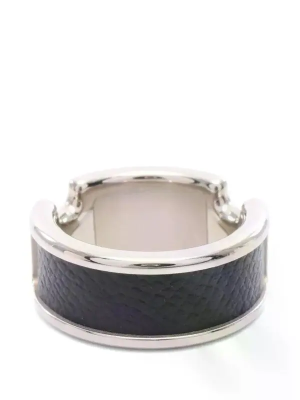 Hermès 2010s Olympe Pm Leather-detail Ring