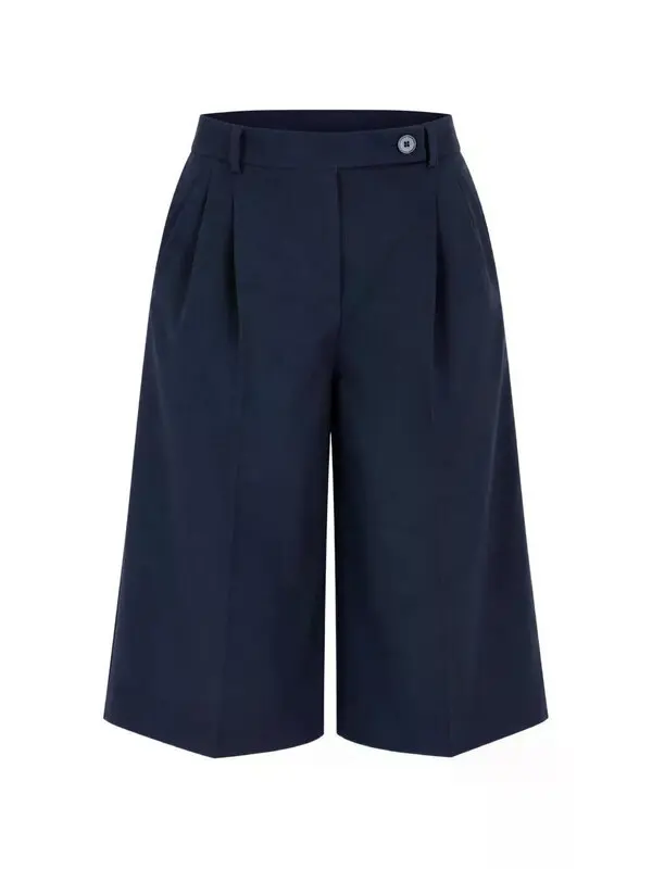 VICOLO Pleated Tailored Knee-length Shorts