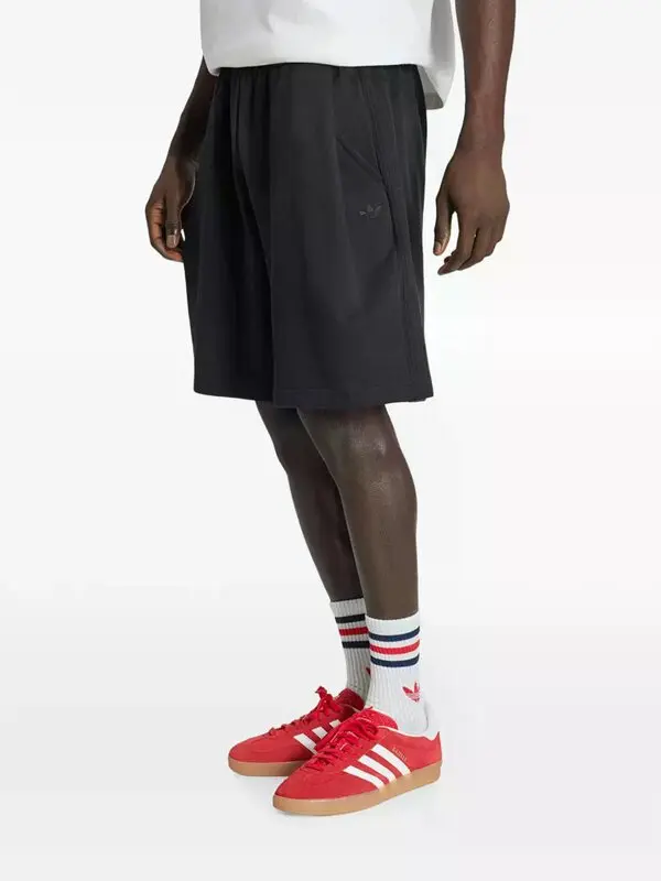 Adidas Premium Essentials Logo-embroidered Side-stripe Shorts
