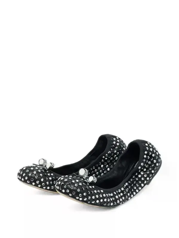 Rene Caovilla Galaxia Crystal-embellished Ballet Flats