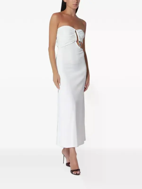 Christopher Esber Crystal-pendant Strapless Dress