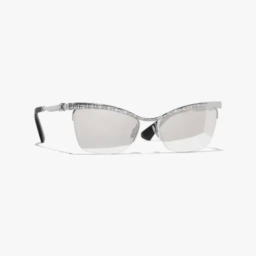 Chanel Cat-eye Sunglasses - Silver