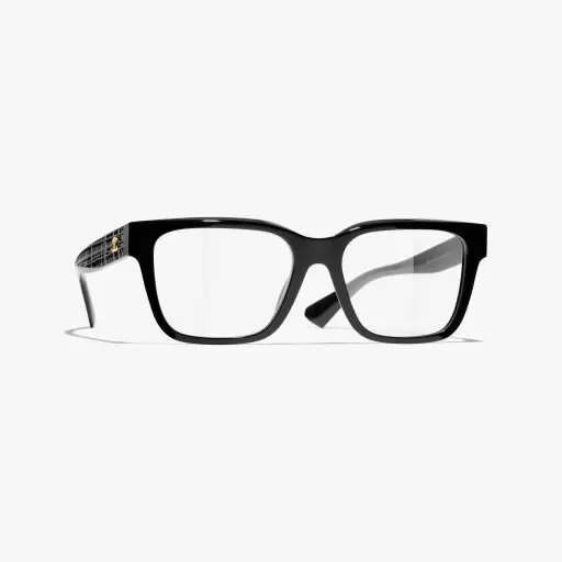 Chanel Square Eyeglasses - Black