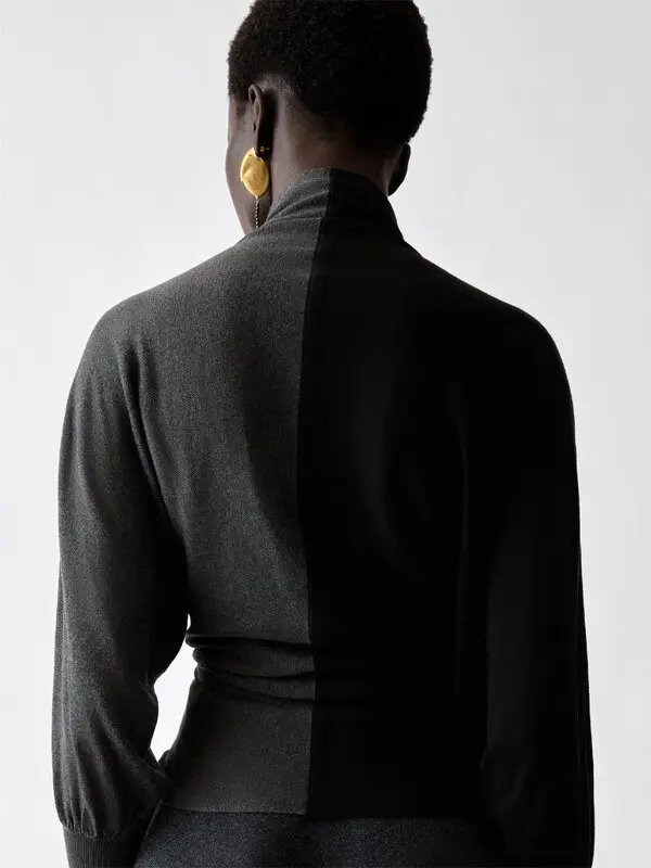 Jacquemus Le Polo Losange In Maglia Bicolore