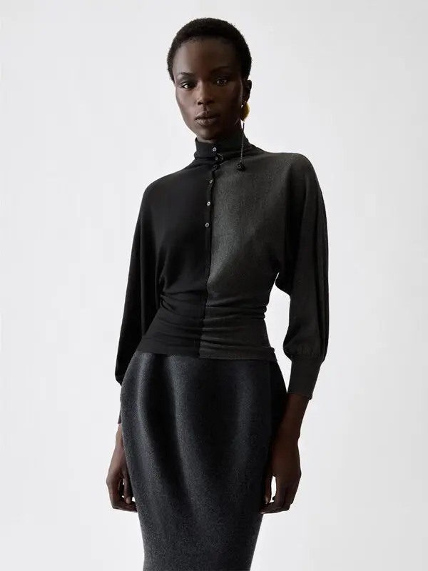 Jacquemus Le Polo Losange In Maglia Bicolore