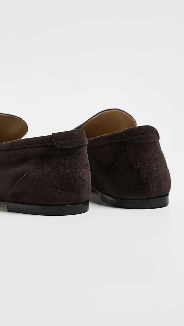 JAMIE HALLER Suede Penny Loafers