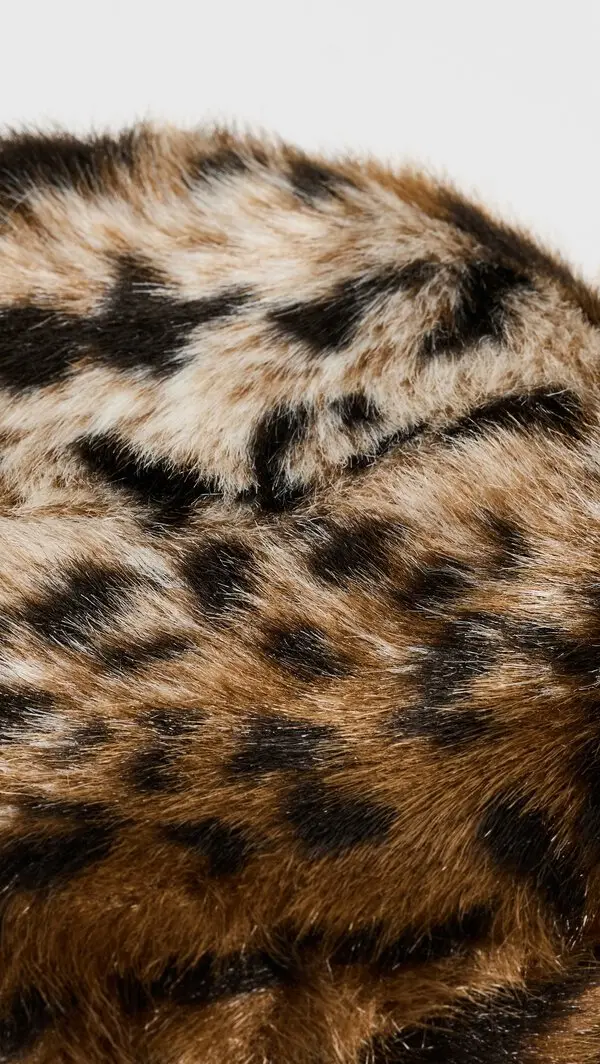 Apparis Margot Shaved Leopard Pillbox Hat