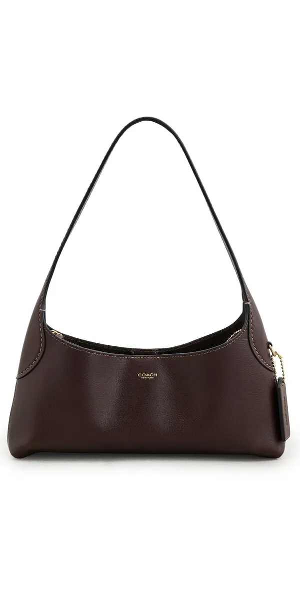 COACH Natural Grain Leather Brooklyn 26 Shoulder Bag - Maple