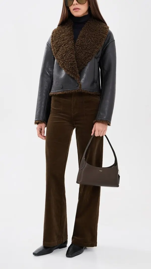 COACH Natural Grain Leather Brooklyn 26 Shoulder Bag - Maple