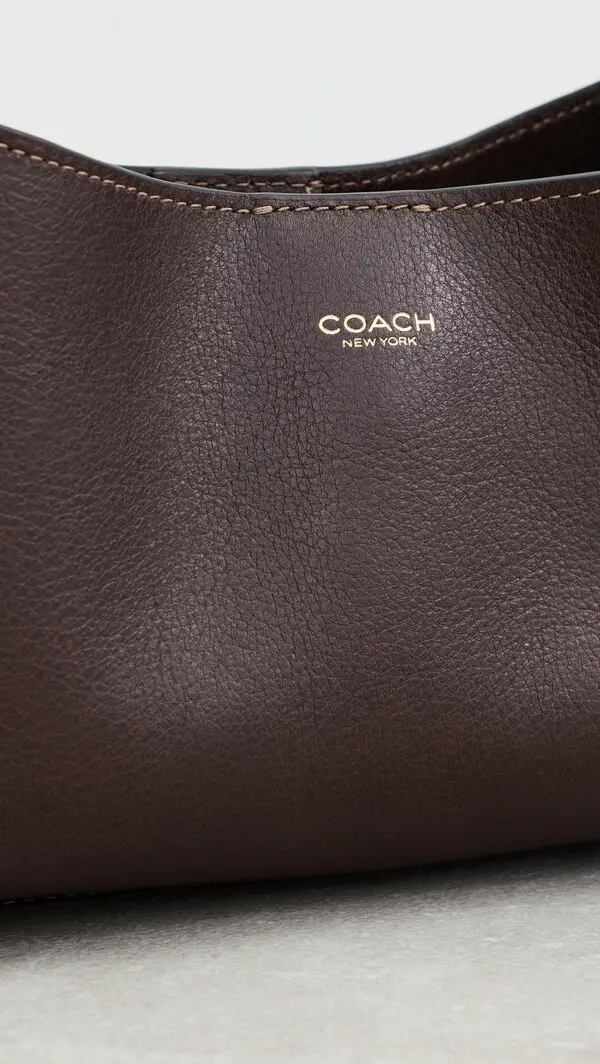 COACH Natural Grain Leather Brooklyn 26 Shoulder Bag - Maple