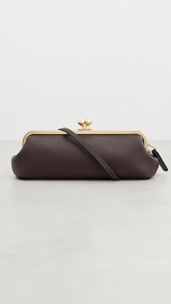 COACH Glovetanned Leather 30 Kisslock Frame Bag - Maple