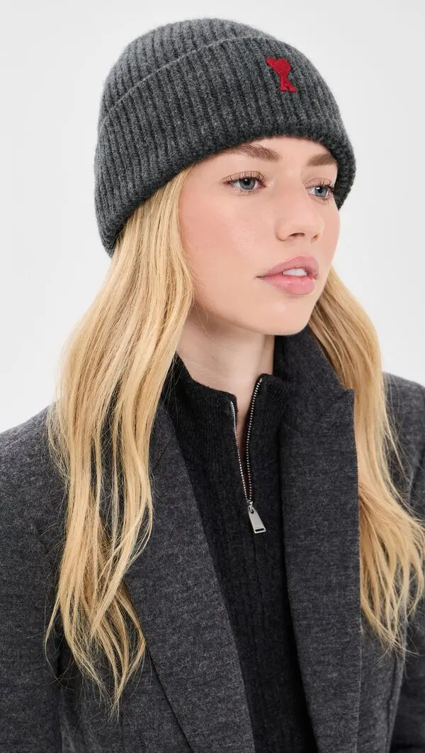AMI Paris Quota De Coeur Beanie