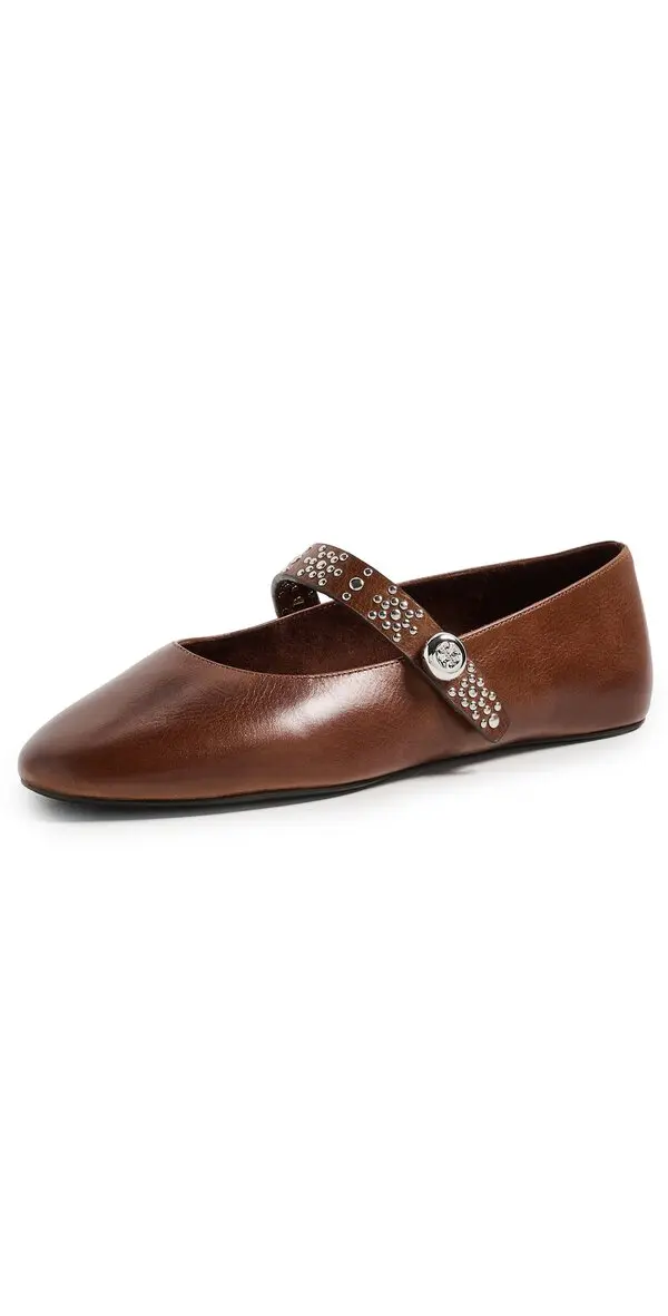Tory Burch Romy Stud Mary Jane Flats