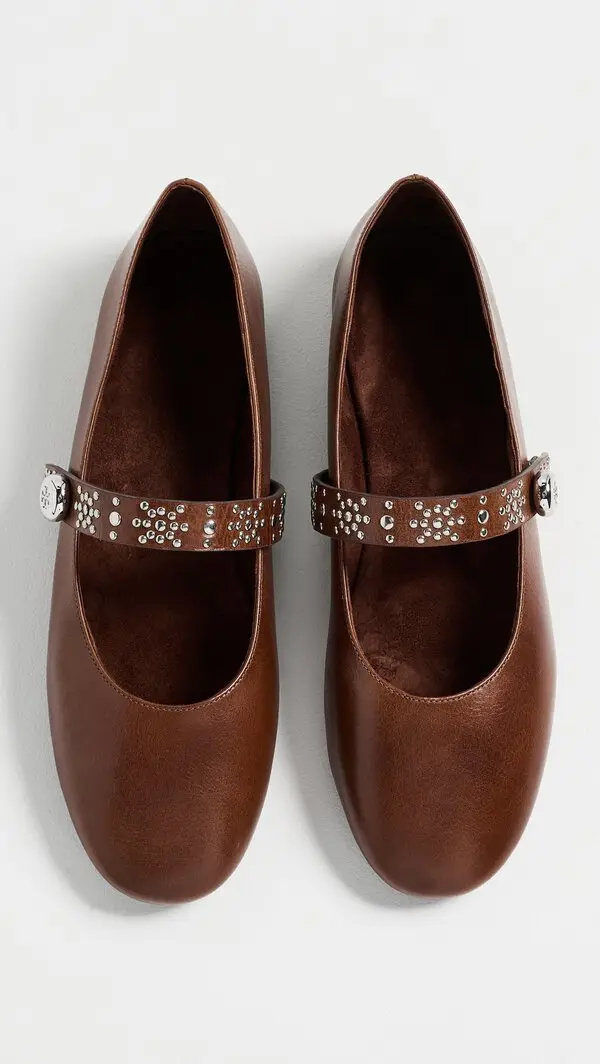 Tory Burch Romy Stud Mary Jane Flats