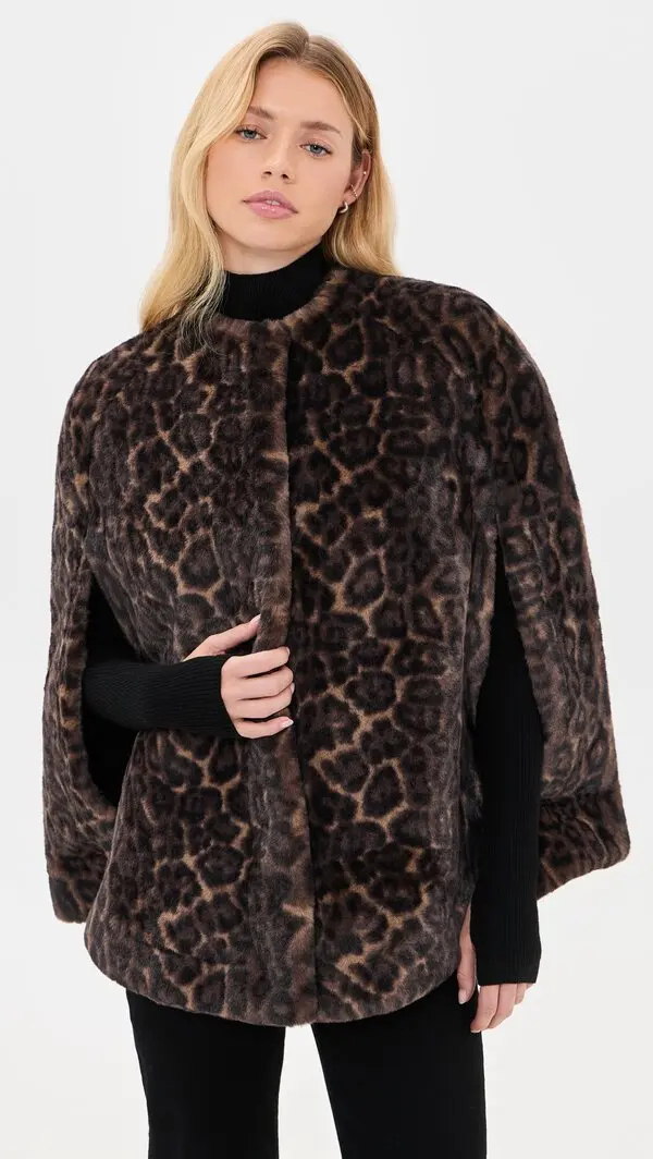 Apparis Sloane Leopard Cape