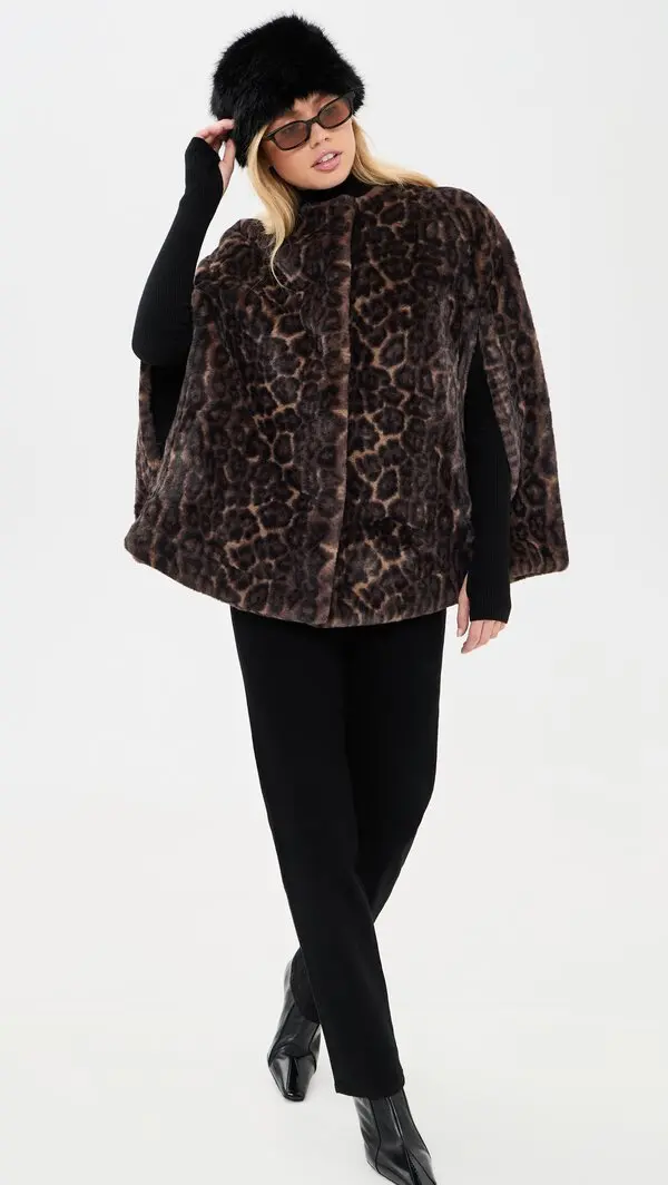 Apparis Sloane Leopard Cape