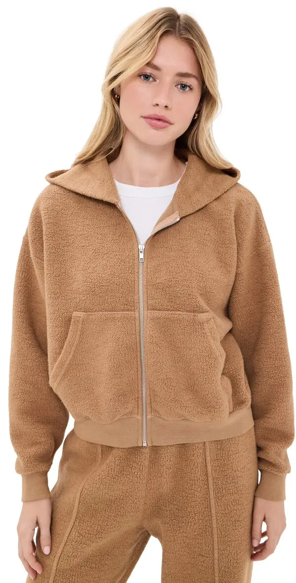 ASHER Rosie Reversed Zip-up Hoodie