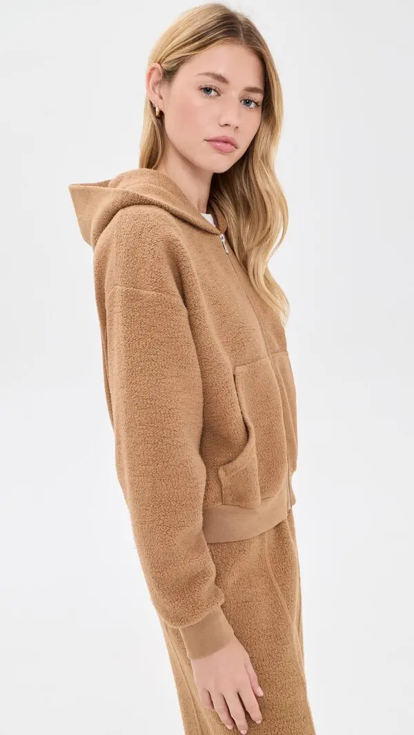 ASHER Rosie Reversed Zip-up Hoodie