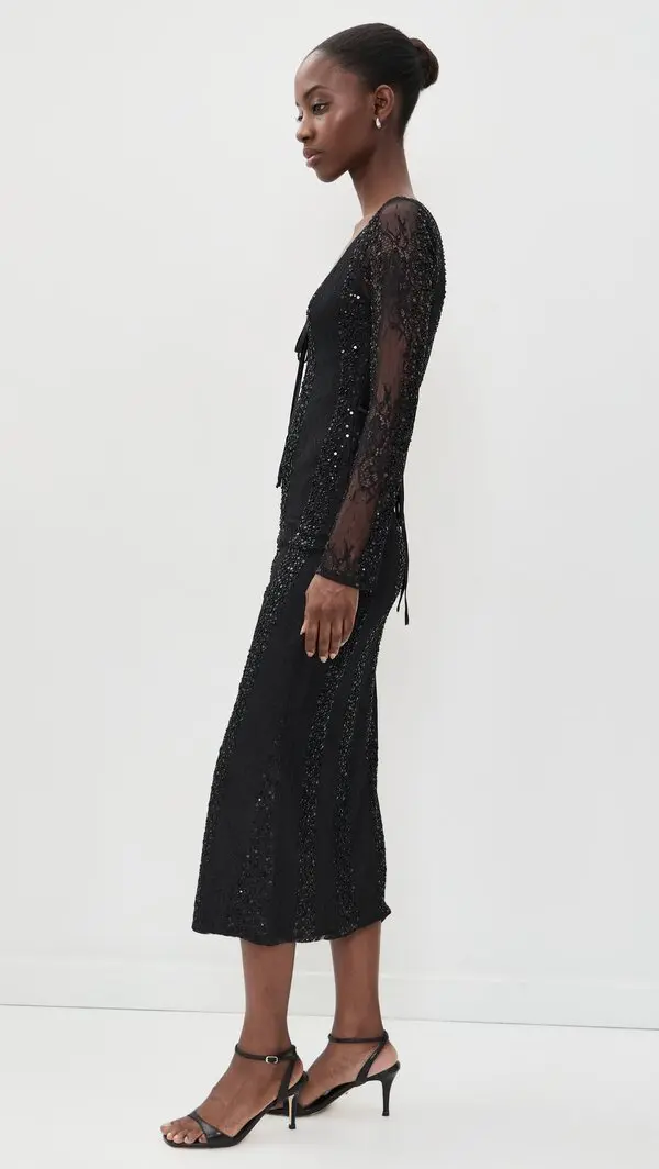 BAILEY ROSE Lace Maxi Dress