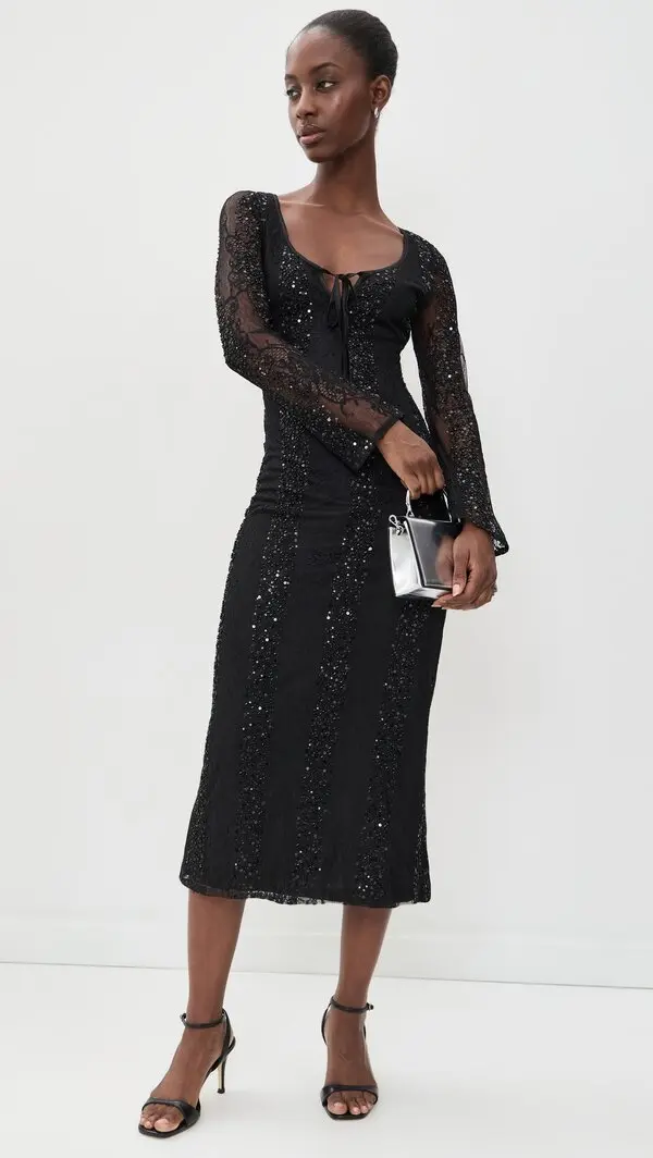BAILEY ROSE Lace Maxi Dress