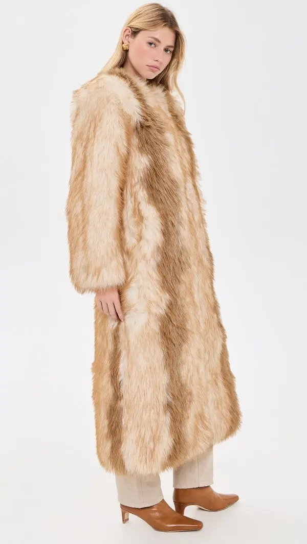 Apparis Solange Fox Maxi Coat