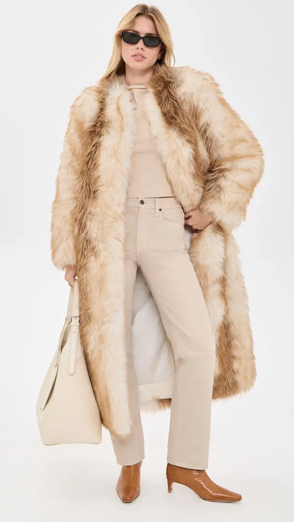 Apparis Solange Fox Maxi Coat
