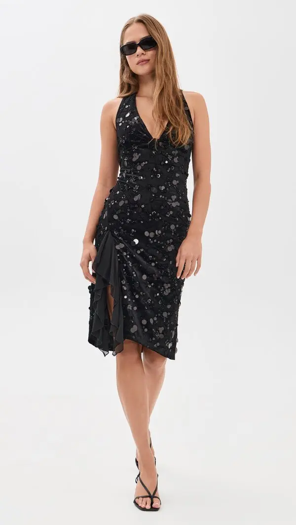 BAILEY ROSE Sequin Midi Dress