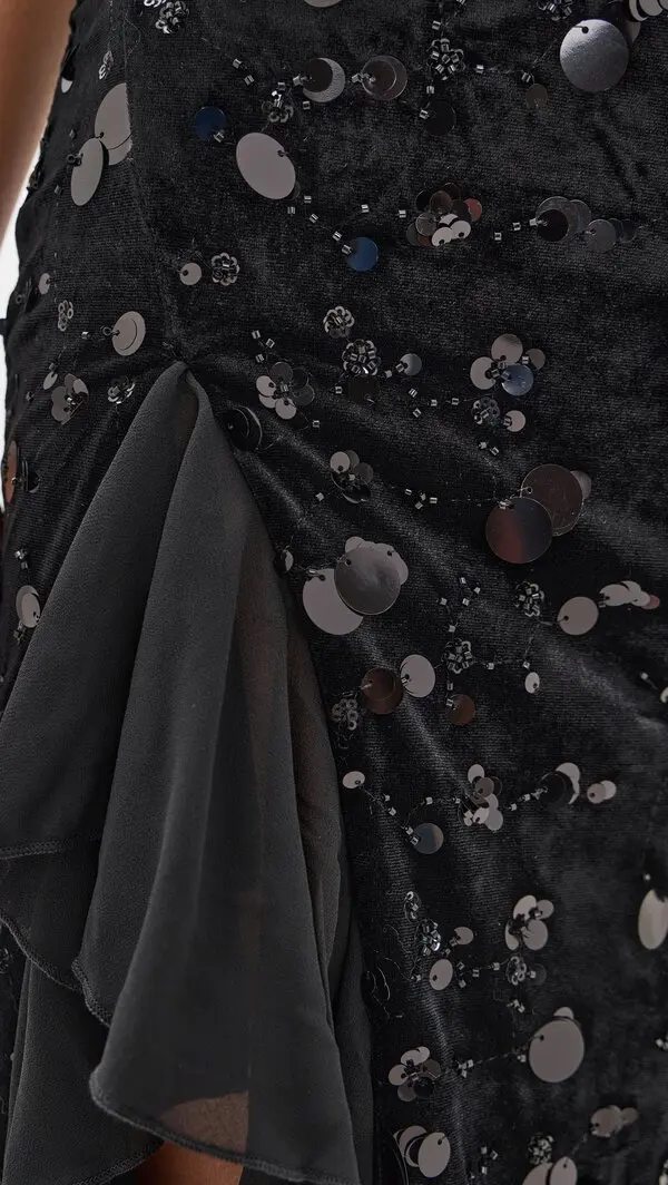 BAILEY ROSE Sequin Midi Dress