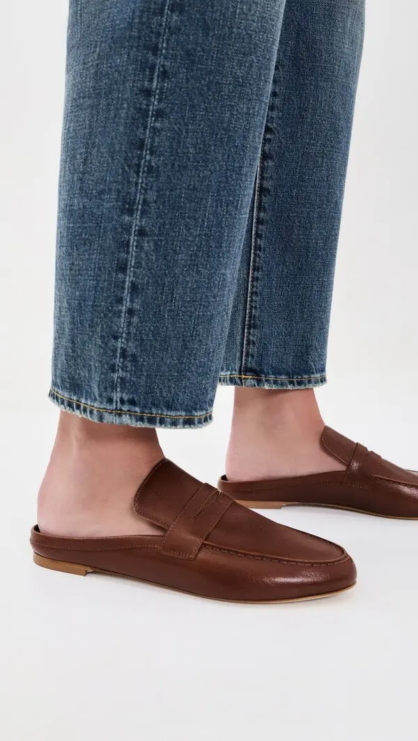 JAMIE HALLER Penny Loafer Mules