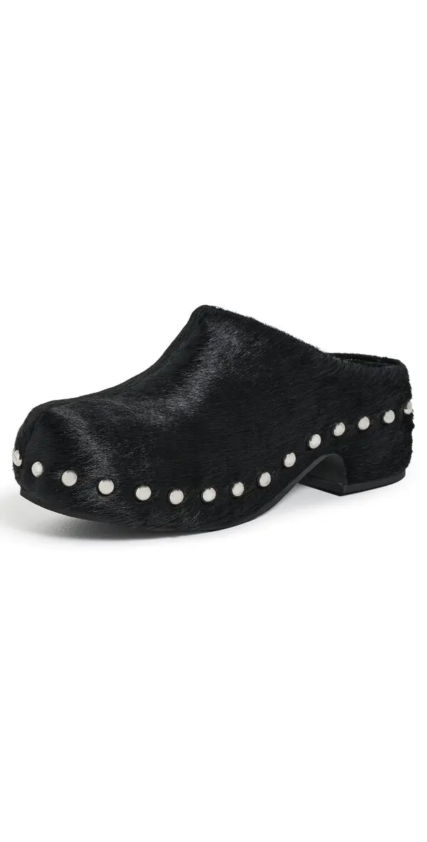 SIMONMILLER Haircalf Studded Rio Clogs