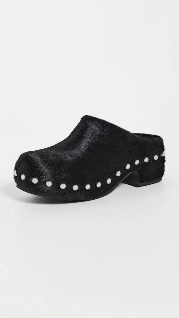 SIMONMILLER Haircalf Studded Rio Clogs