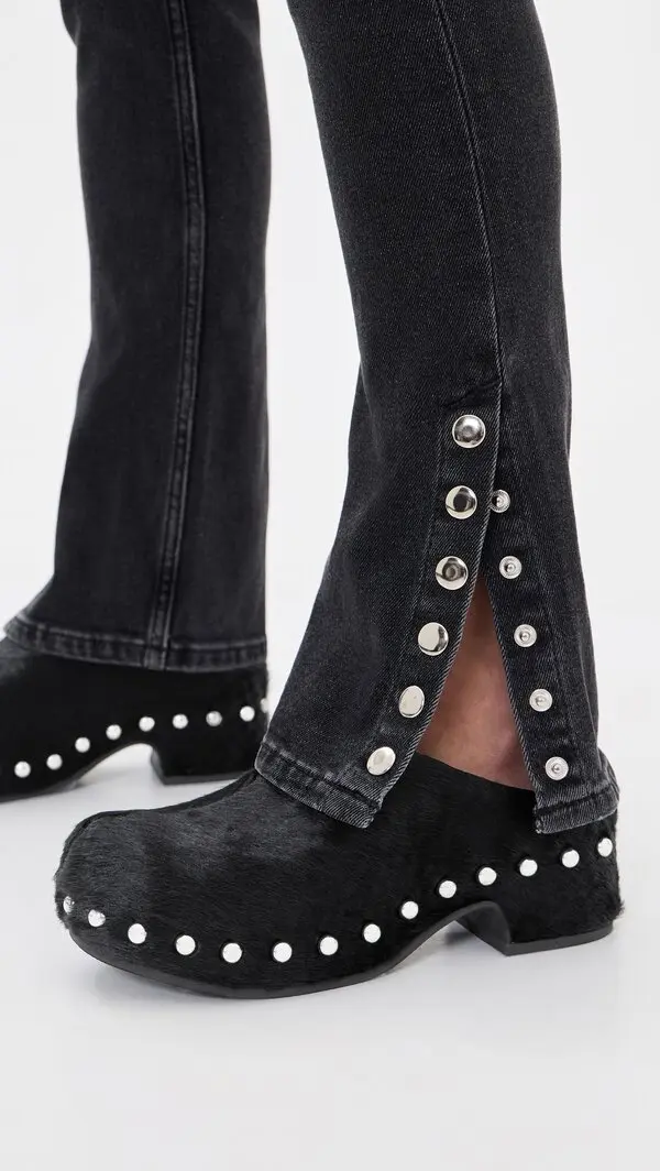 SIMONMILLER Haircalf Studded Rio Clogs