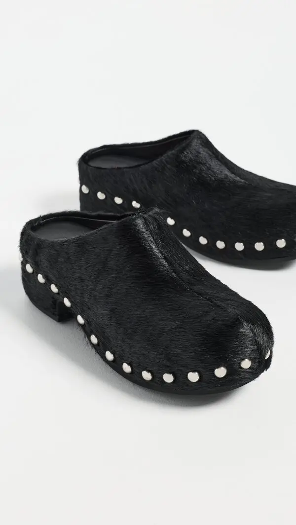 SIMONMILLER Haircalf Studded Rio Clogs
