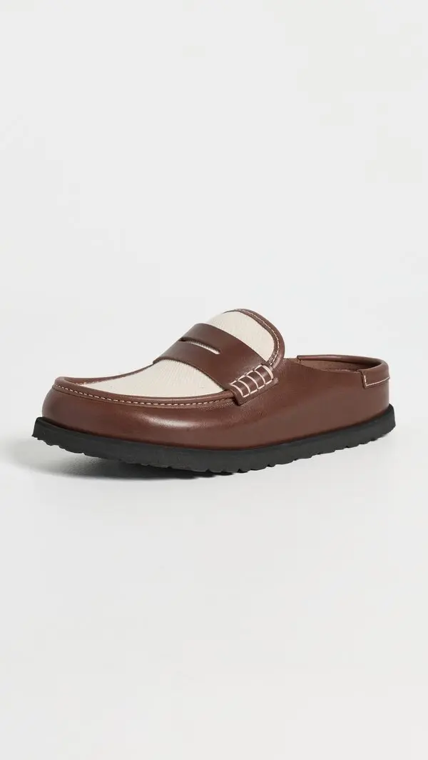 BIRKENSTOCK Naples Wrapped Canvas Mules