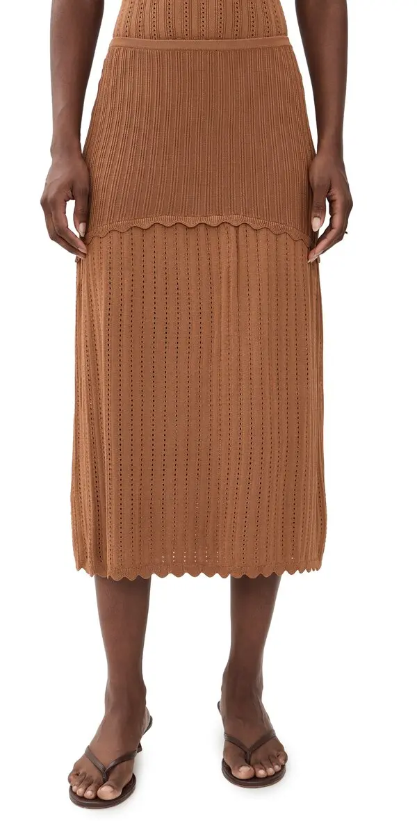 Solid & Striped The Amara Skirt - Camel